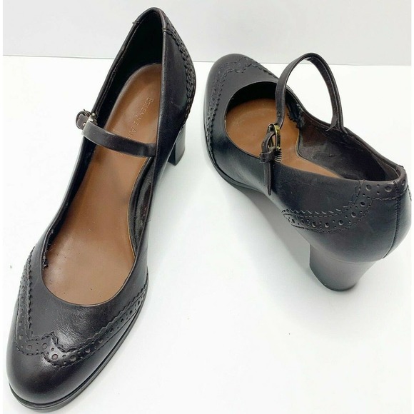 Etienne Aigner | Shoes | Pinup Rockabilly Style Mary Jane Pumps Dark ...